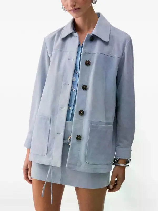Liu Jo Suede Jacket With Patch Pockets