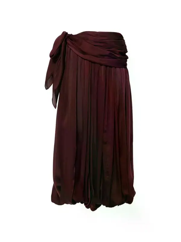 Zimmermann Luna Draped Trousers - Red