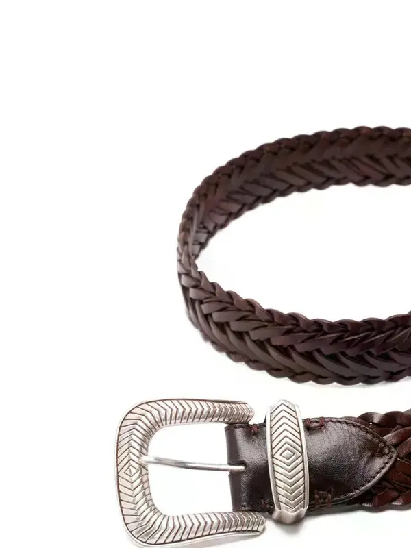 KATE CATE Braided Leather Belt