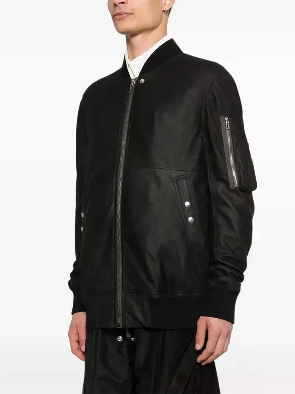 Rick Owens Classic Flight Button Bomber Jacket