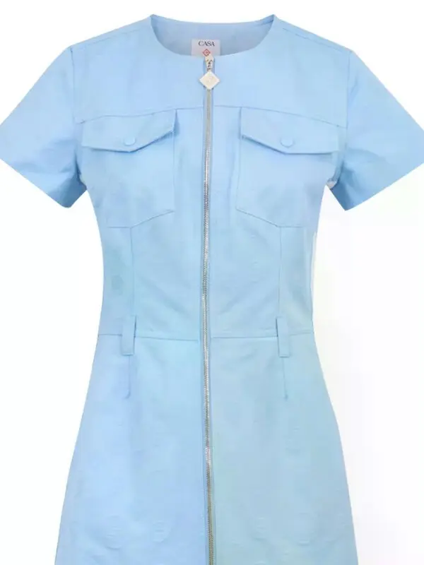 Casablanca Monogram Pattern Mini Dress