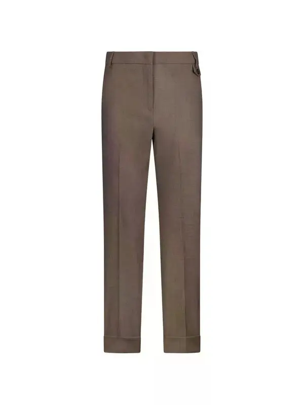 Liu Jo Mélange Fabric Tailored Trousers - Brown