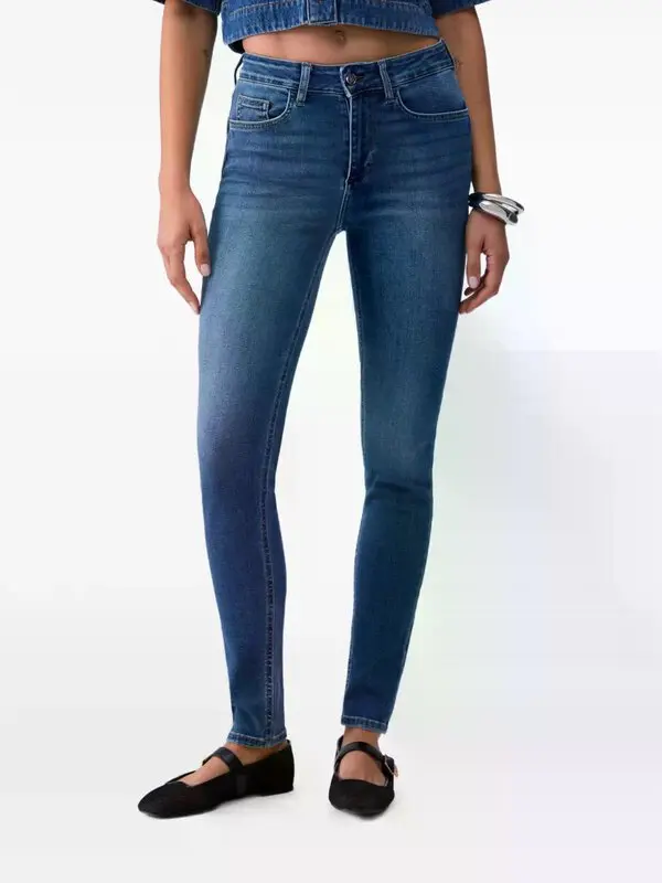 Liu Jo Appliquéd Skinny Jeans - Blue