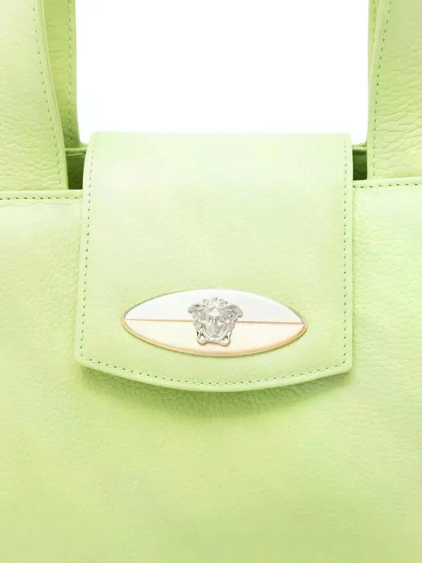 Versace 1990s Leather Tote Bag