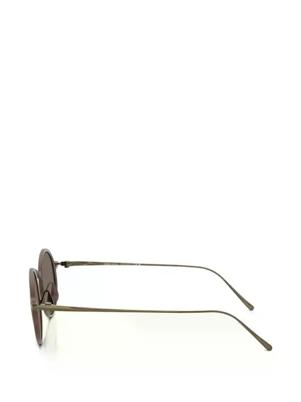 Giorgio Armani Round Frame Sunglasses - Brown