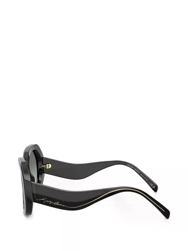 Giorgio Armani Geometric Frame Sunglasses - Black