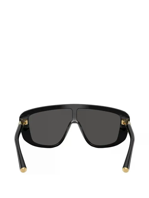 Dolce & Gabbana Gold-tone Rectangle Sunglasses