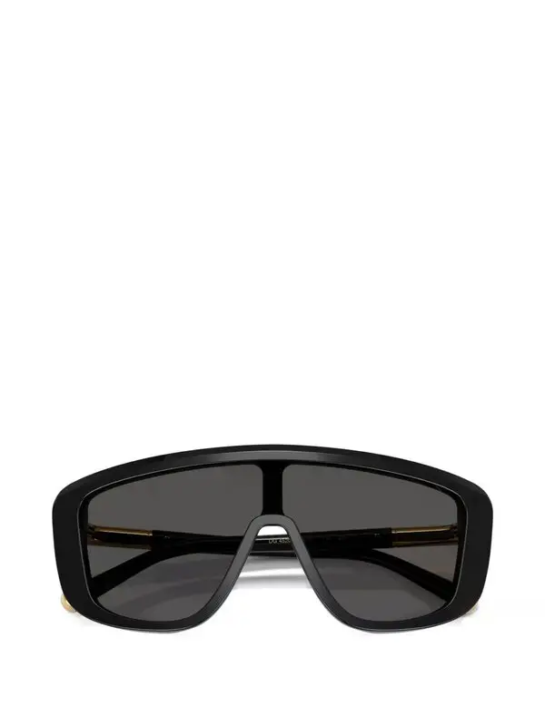 Dolce & Gabbana Gold-tone Rectangle Sunglasses