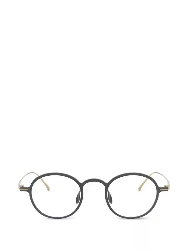 Giorgio Armani Round Frame Eyeglasses - Black
