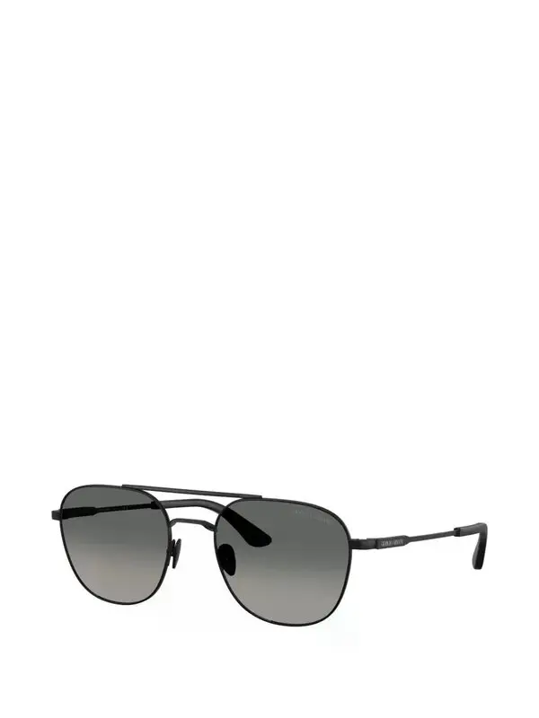 Giorgio Armani Double Bridge Round Frame Sunglasses