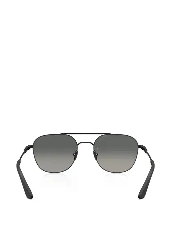 Giorgio Armani Double Bridge Round Frame Sunglasses