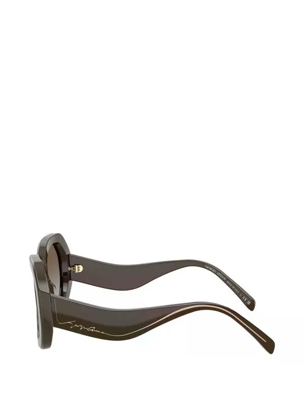 Giorgio Armani Geometric Sunglasses - Brown