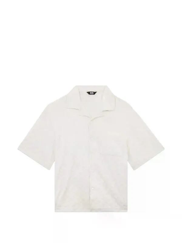 Gcds Monogram-patterned Shirt - Neutrals