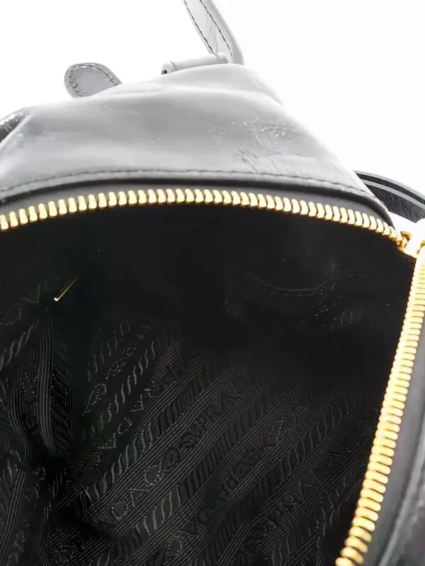 Prada Leather Zip-up Tote Bag