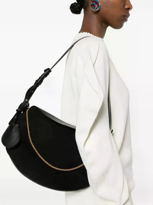 NEOUS Libra Chain Detail Shoulder Bag - Black