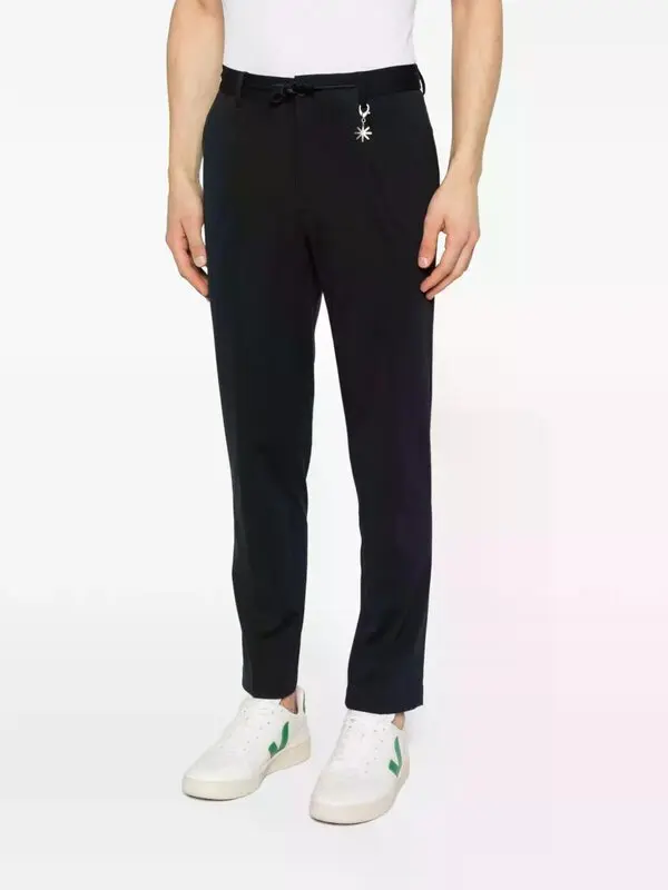 MANUEL RITZ Charm Detail Drawstring Trousers - Blue
