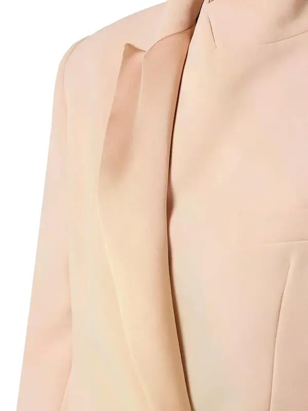 Elisabetta Franchi Lapel Chain Detail Jacket - Pink