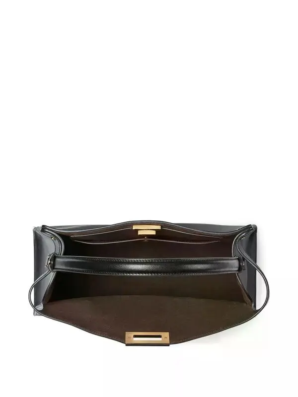 Fendi Large Way Stud Leather Tote Bag - Black