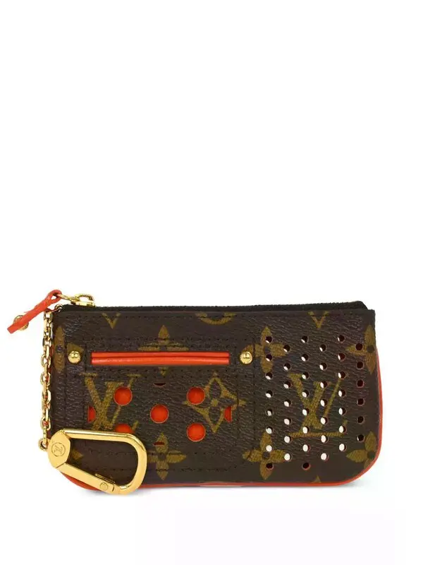 LOUIS VUITTON 2008 Cles Monogram Perforated Coin Purse