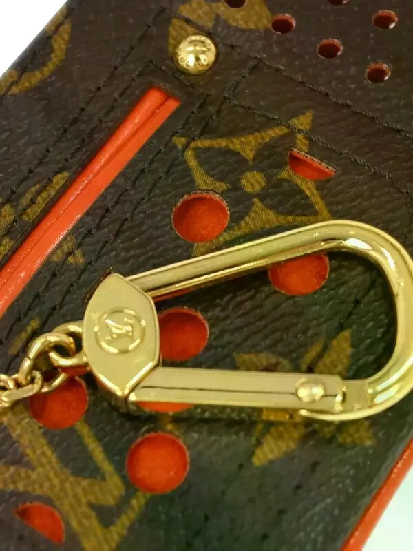 LOUIS VUITTON 2008 Cles Monogram Perforated Coin Purse