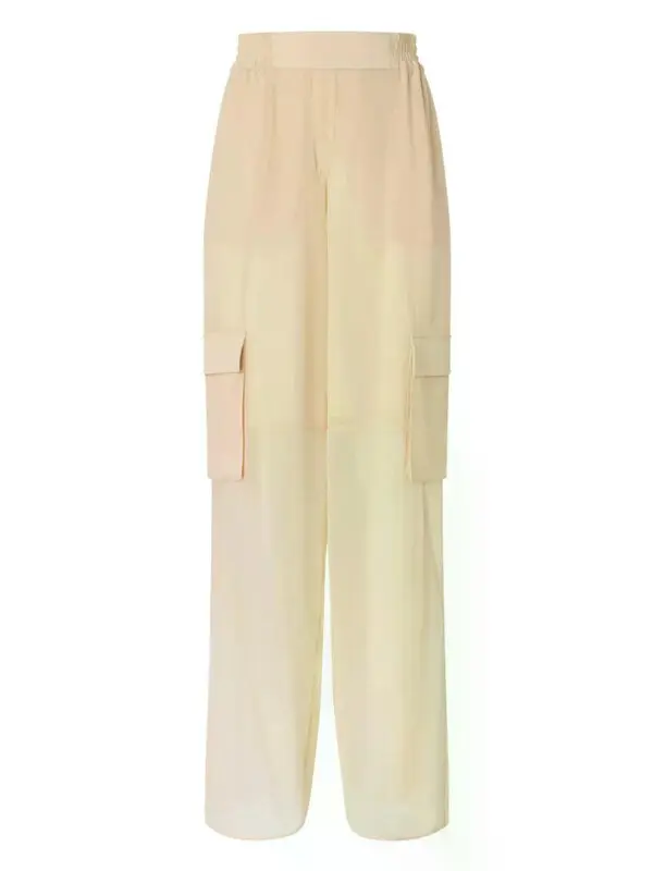 Pinko Loose-leg Cargo Trousers - Neutrals
