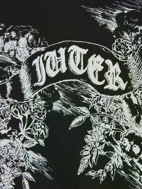 IUTER Graphic Print Crew Neck Cotton Jumper