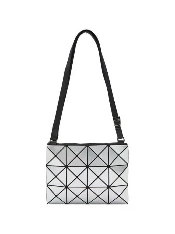 Issey Miyake Geometric Print Shoulder Bag - Silver