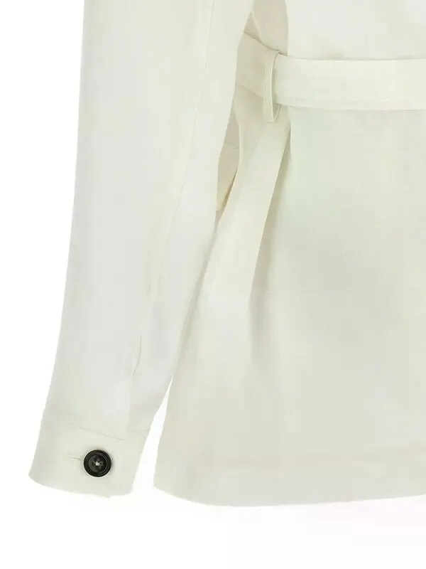 Tagliatore J-lauren Belted Linen Jacket