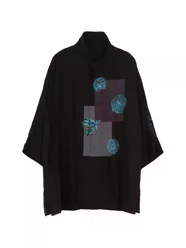 Yohji Yamamoto Graphic Pattern Pocket Shirt