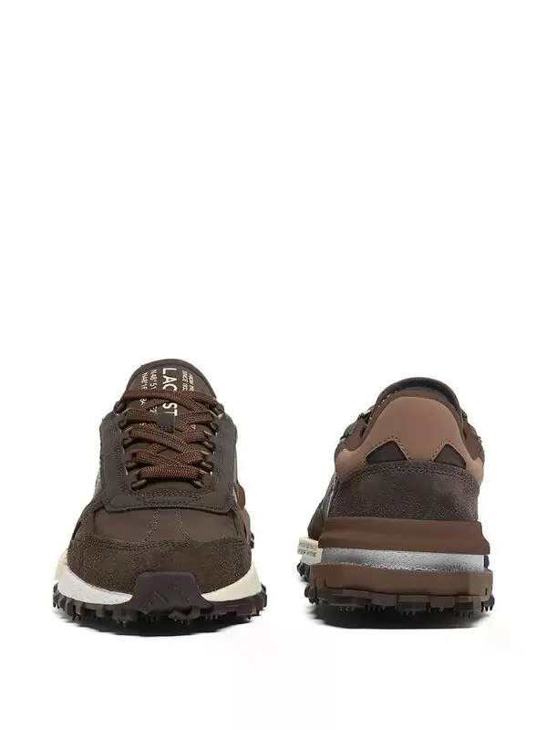 Lacoste Elite Active Suede Panelled Sneakers - Brown