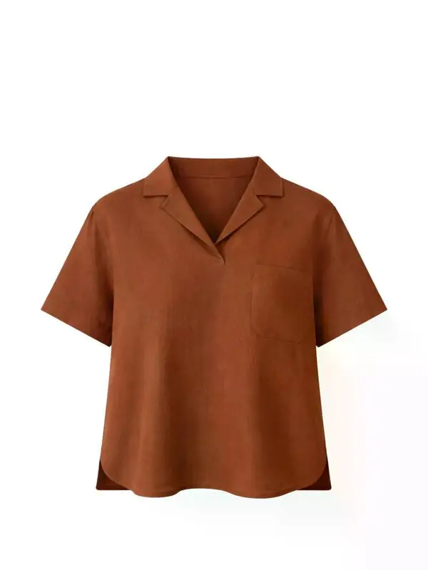 GRAN SASSO Short Sleeve Collar T-shirt With Chest Pocket