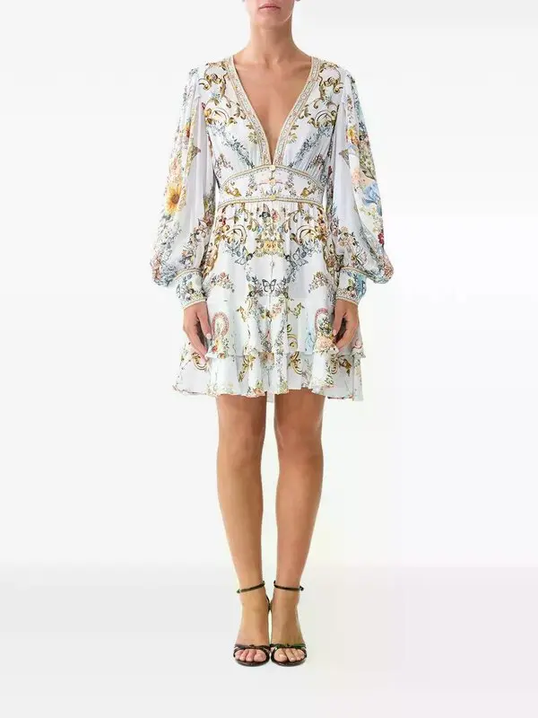 Camilla Long-sleeve Mini Dress