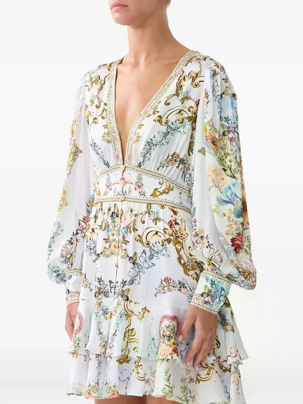 Camilla Long-sleeve Mini Dress
