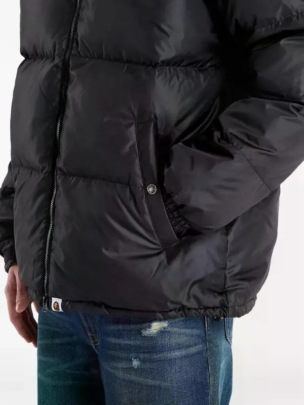 A BATHING APE Padded Zip-up Down Jacket With Drawstring Hood
