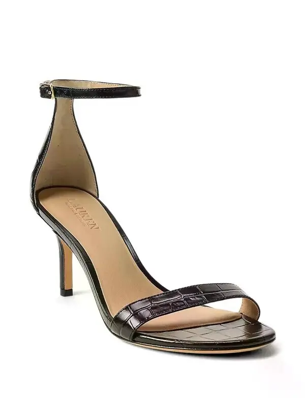 Ralph Lauren Allie Ankle-strap Sandals - Black