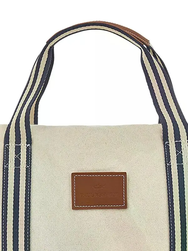 Paul & Shark Striped Detail Holdall - Neutrals