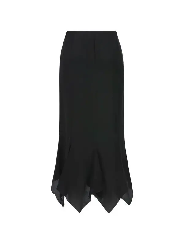 Valentino Garavani Asymmetrical Silk Skirt