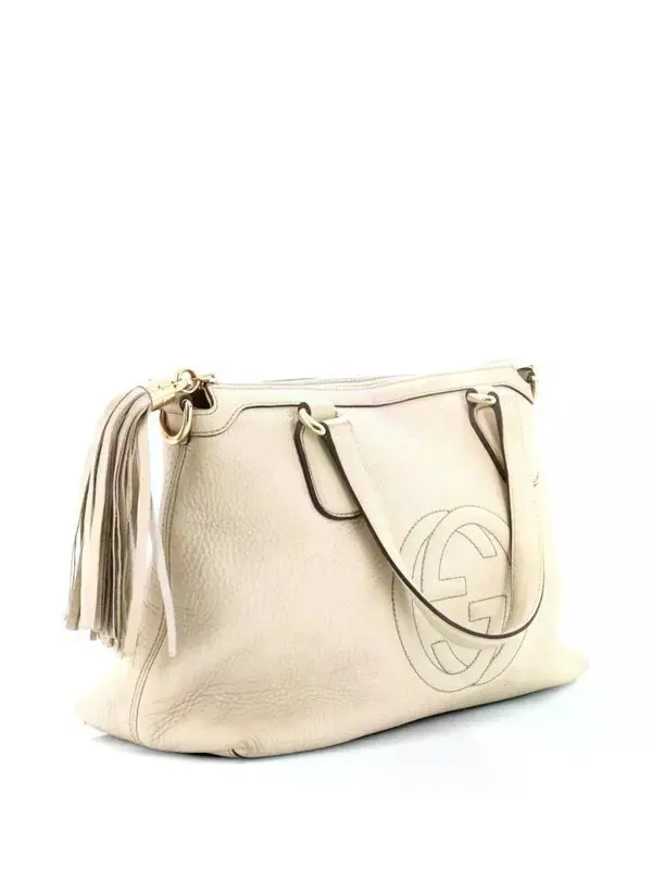 Gucci Soho Convertible Soft Top Handle Bag Leather Satchel
