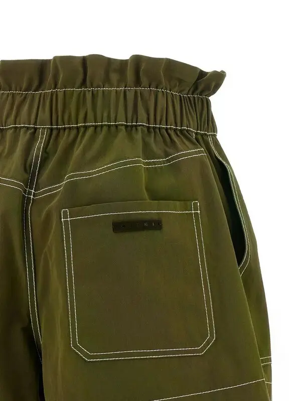 Marni Contrast Stitching Shorts
