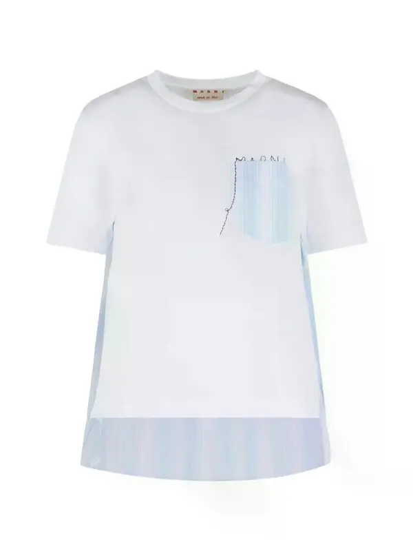 Marni Pocket Striped T-shirt - Grey