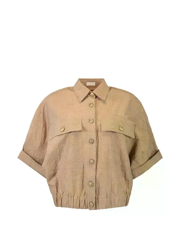 Brunello Cucinelli Sun River Chest-pocket Shirt - Brown