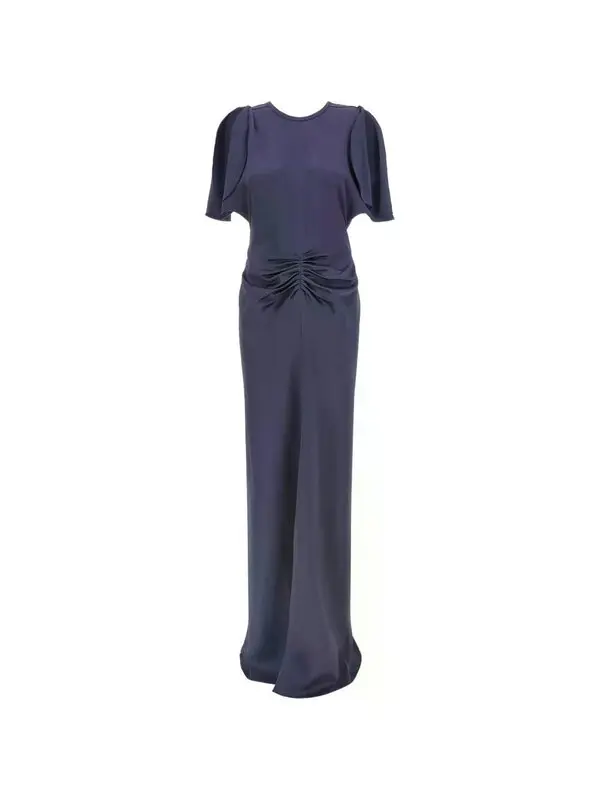 Victoria Beckham Isabella Draped Maxi Dress - Blue