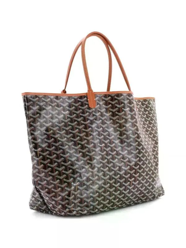 Goyard Saint Louis Coated Canvas Gm Tote Bag - Black
