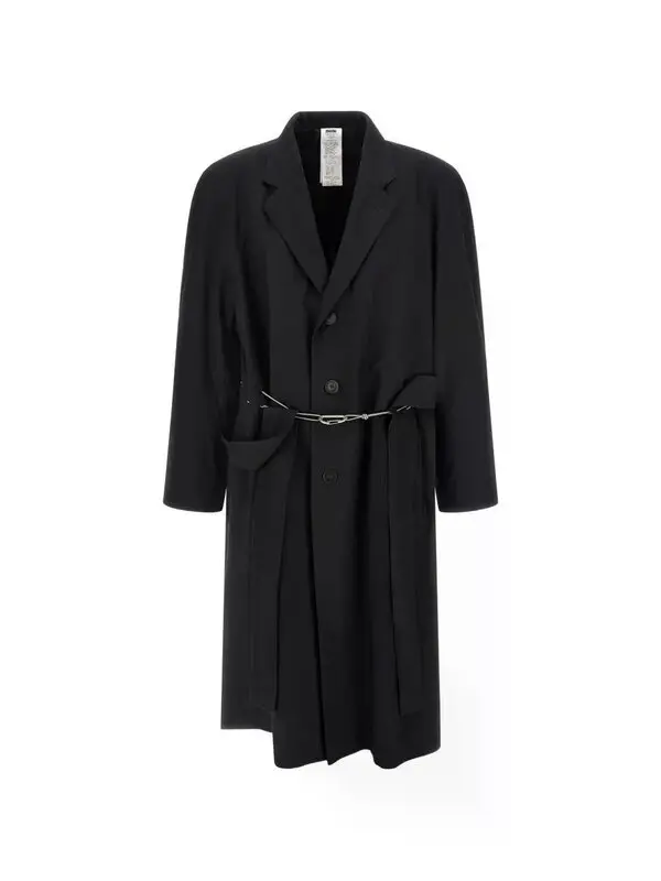MAGLIANO Belted Cotton Trench Coat - Black