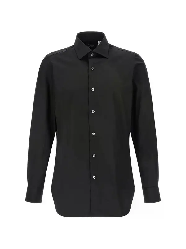 FINAMORE 1925 Napoli Collar Cotton Shirt