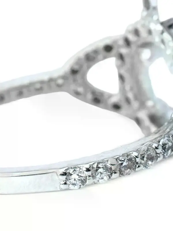 VIVIENNE WESTWOOD Tone Crystal Orb And Cross Ring
