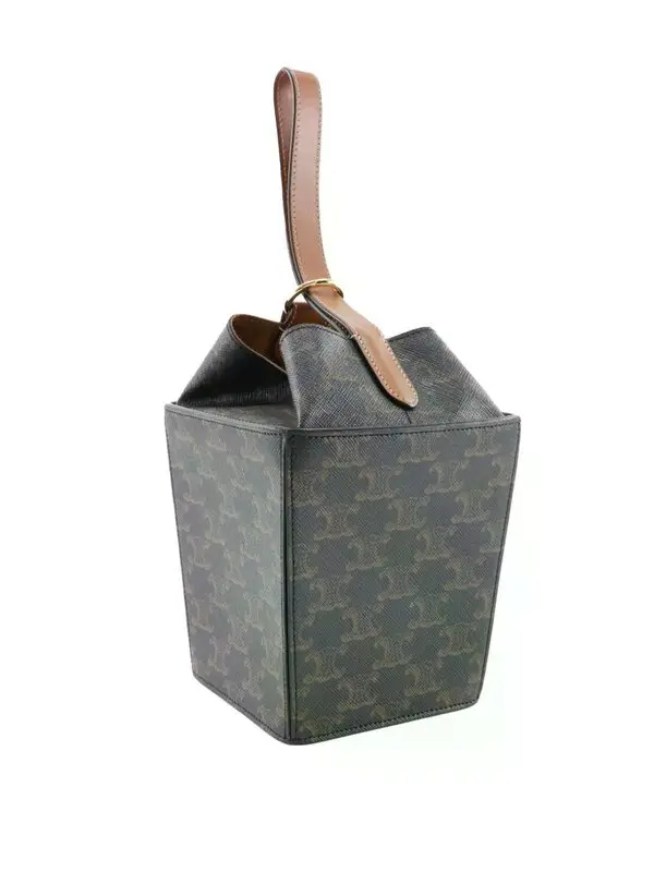 Celine Triomphe Coated Canvas Box Handbag