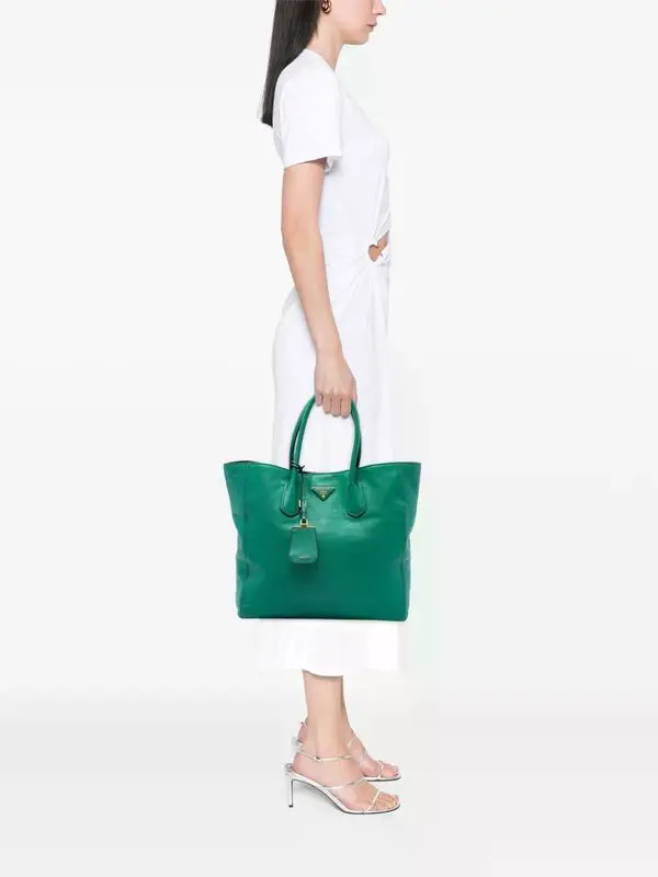 Prada Vitello Daino Open Convertible Tote Satchel