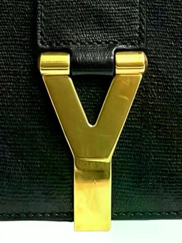 Saint Laurent Medium Textured Leather Crossbody Bag - Black