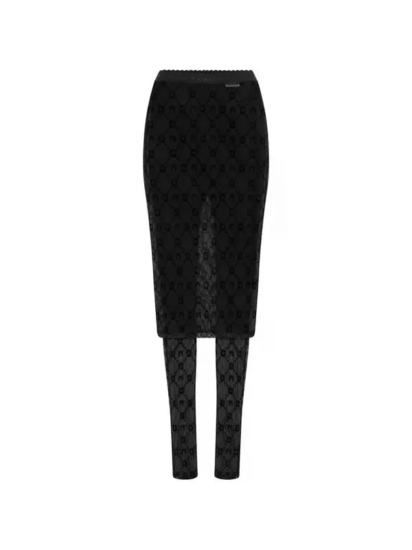 MARINE SERRE Moongram Trousers - Black